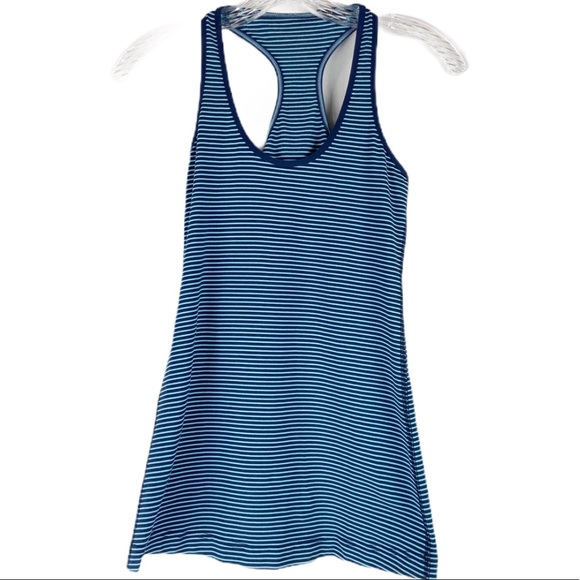 lululemon athletica | Tops | Lululemon Ll Blue Striped Cool Racerback ...